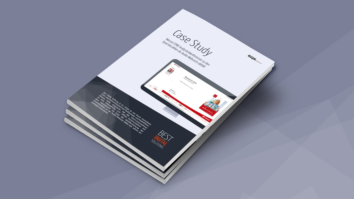 Case Study - CEWE analysts' conferences as webcast | EQS Group