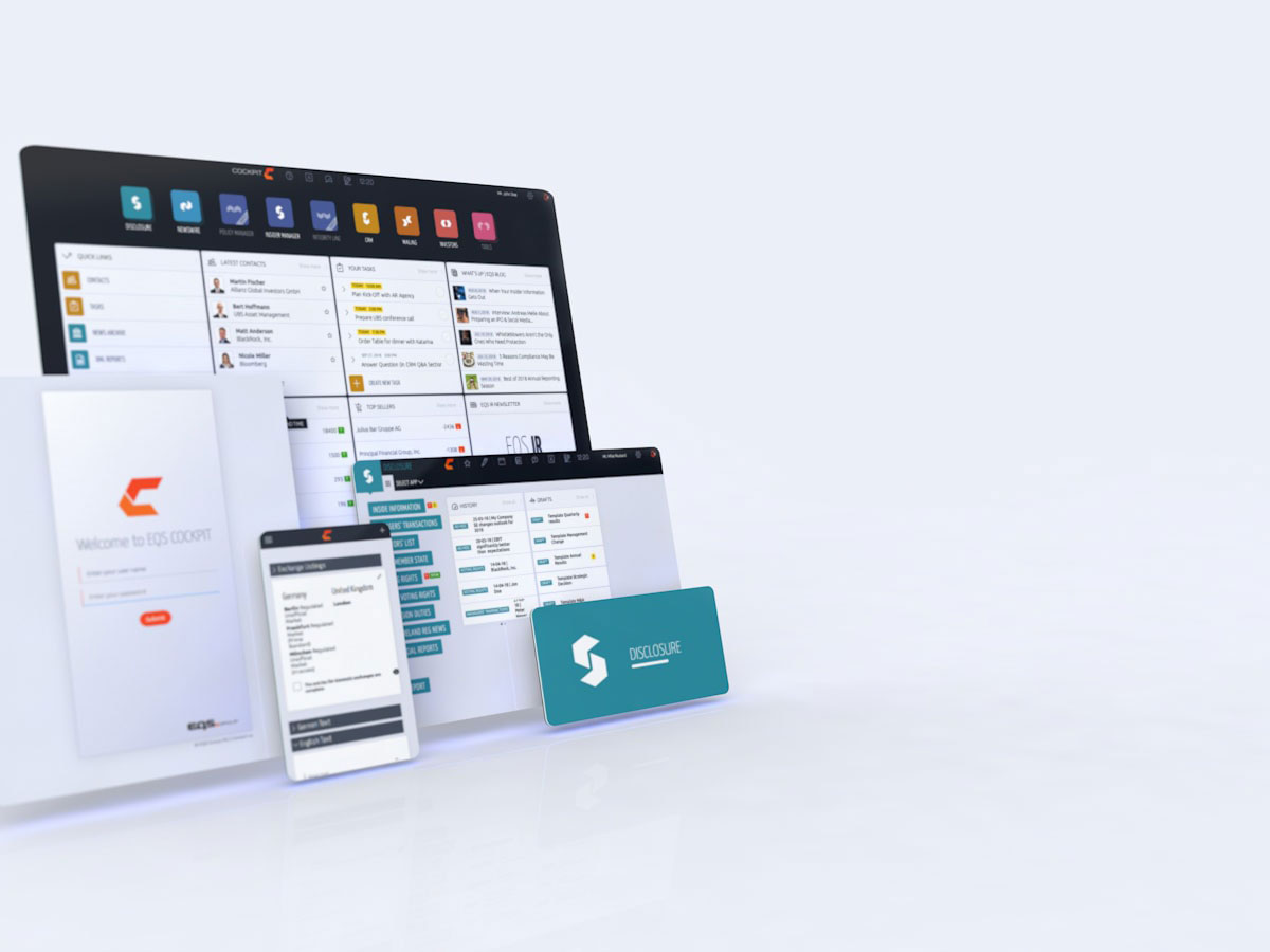 EQS Disclosure - Fulfil Reporting Obligations via EQS COCKPIT | EQS Group